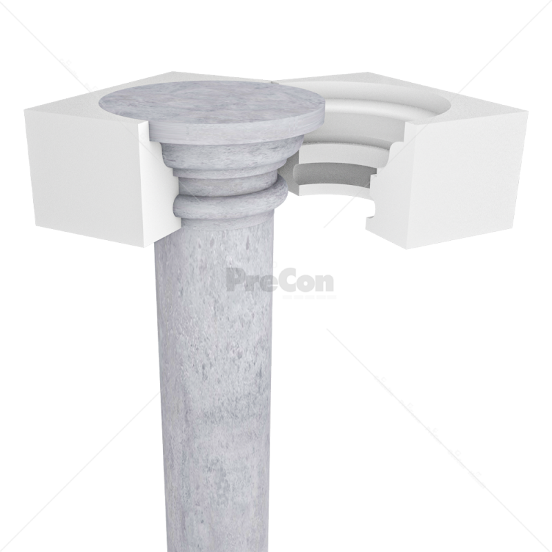 CONTRA CAPITEL No.2 REDONDO DE MONOPORT P/ COLUMNA DE 25 cm (VIENA)
